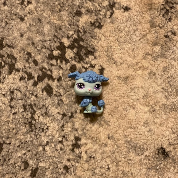 Hasbro | Toys | Littlest Pet Shop Lps 59 Blue French Poodle Dog | Poshmark